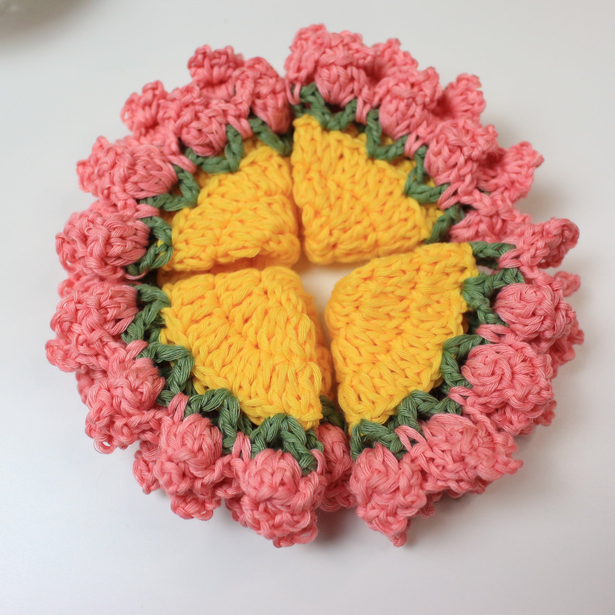 Crochet Flower Pot Coaster Set Written Pattern, crochet plant pot coas ...
