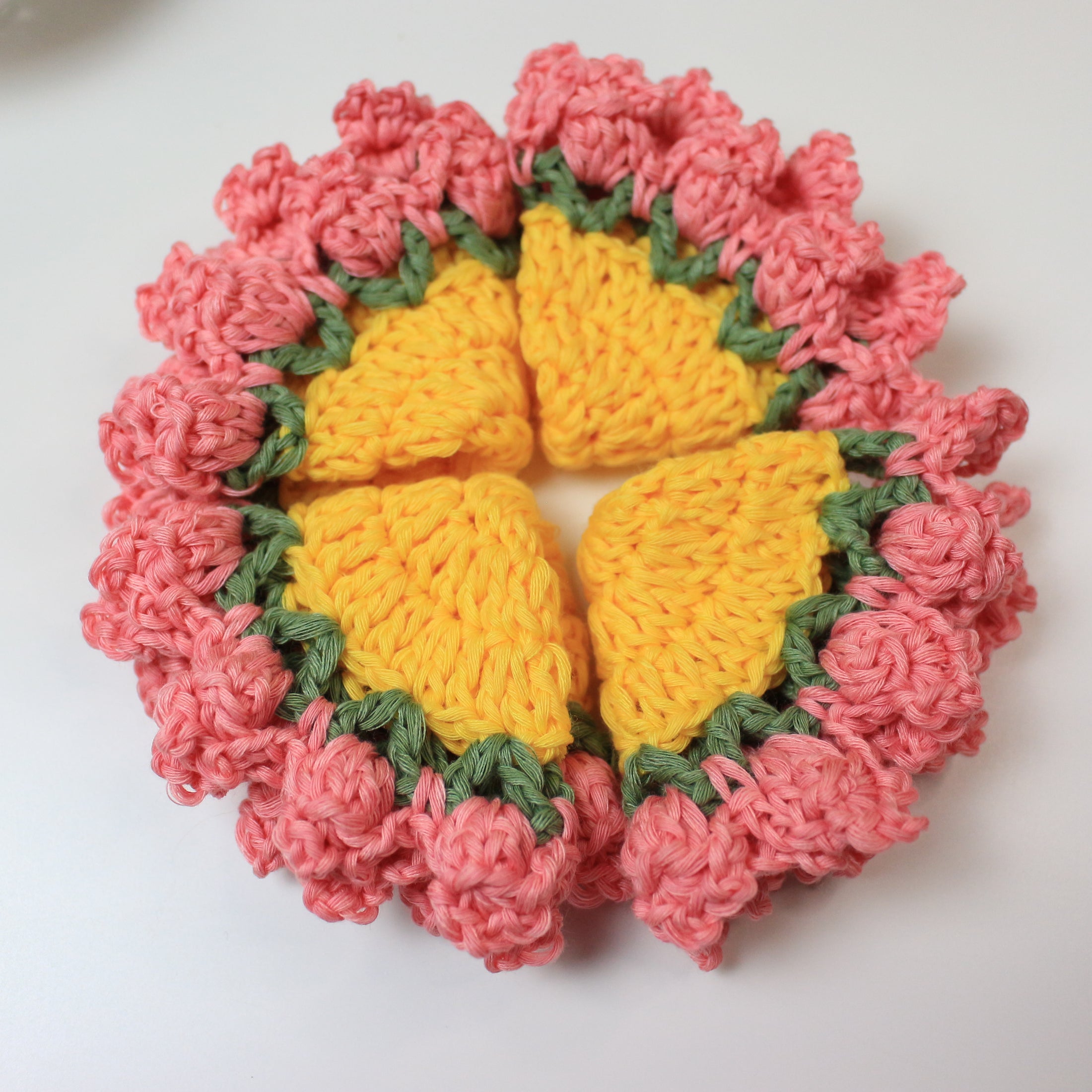 Crochet Flower Pot Coaster Set Written Pattern, crochet plant pot coas ...
